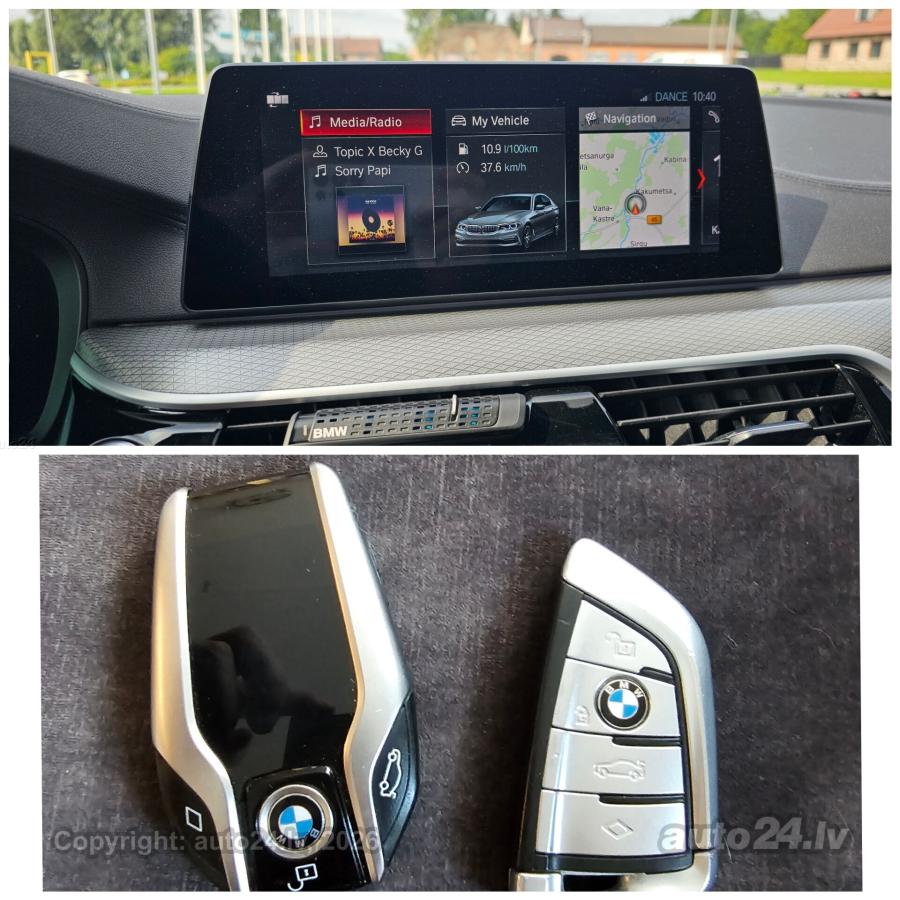 Grey BMW 5 Series 2018 in Tartu, with an engine capacity of 3.00 L and mileage of 270 thousand km for 24500 €, photo 22 on AUTOMOTO.COM.LV
