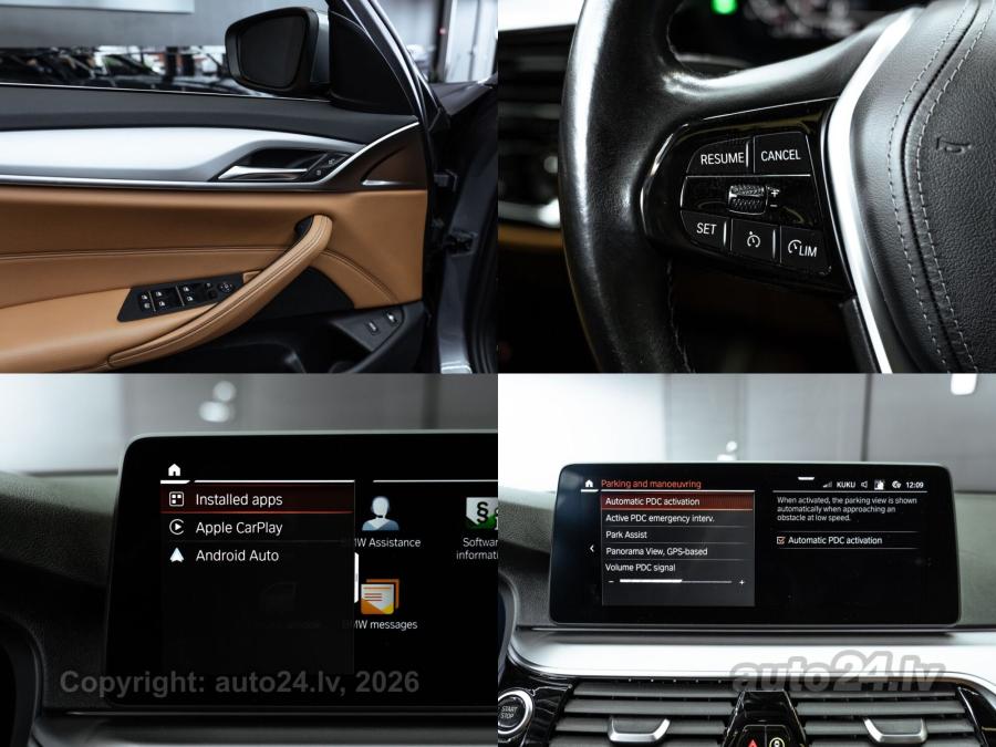 Pelēks BMW 5 Series 2020 Tallina, ar dzinēja tilpumu 2.00 L un nobraukumu 192 tūkst. km par 25990 €, foto 15 vietnē AUTOMOTO.COM.LV