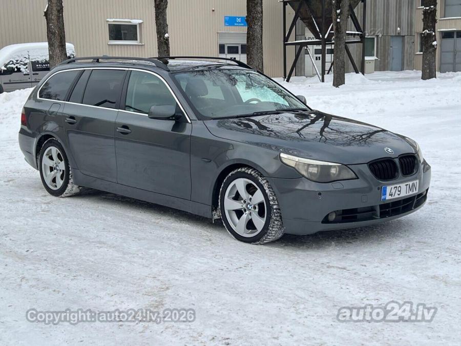 Pelēks BMW 5 Series 2004 Narva, ar dzinēja tilpumu 2.50 L un nobraukumu 444 tūkst. km par 1999 €, foto 2 vietnē AUTOMOTO.COM.LV