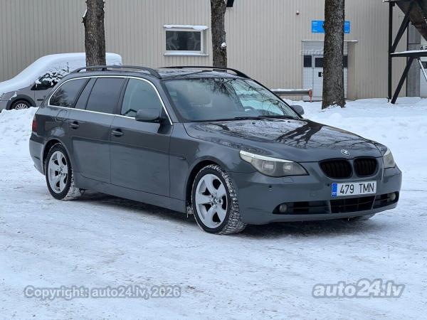 Grey BMW 5 Series 2004 in Narva, with an engine capacity of 2.50 L and mileage of 444 thousand km for 1999 €, photo 10 on AUTOMOTO.COM.LV
