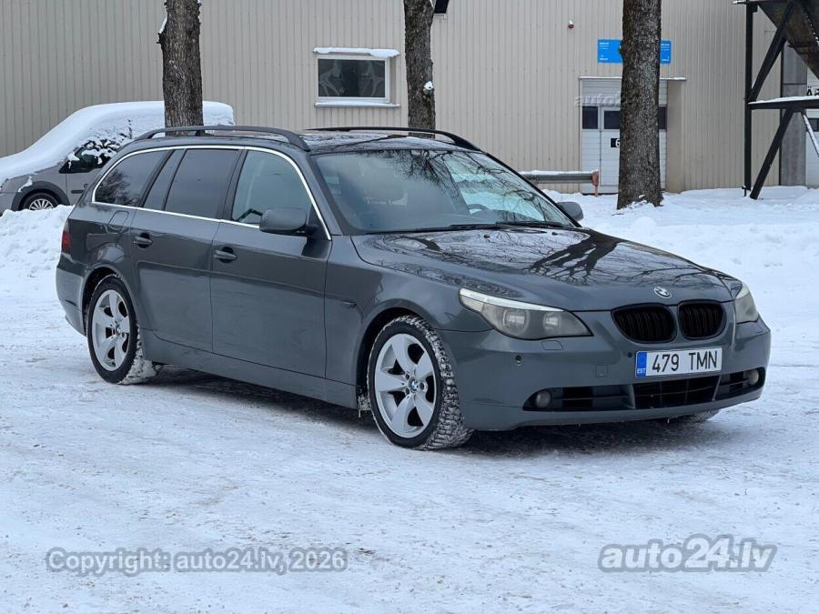 Pelēks BMW 5 Series 2004 Narva, ar dzinēja tilpumu 2.50 L un nobraukumu 444 tūkst. km par 1999 €, foto 10 vietnē AUTOMOTO.COM.LV