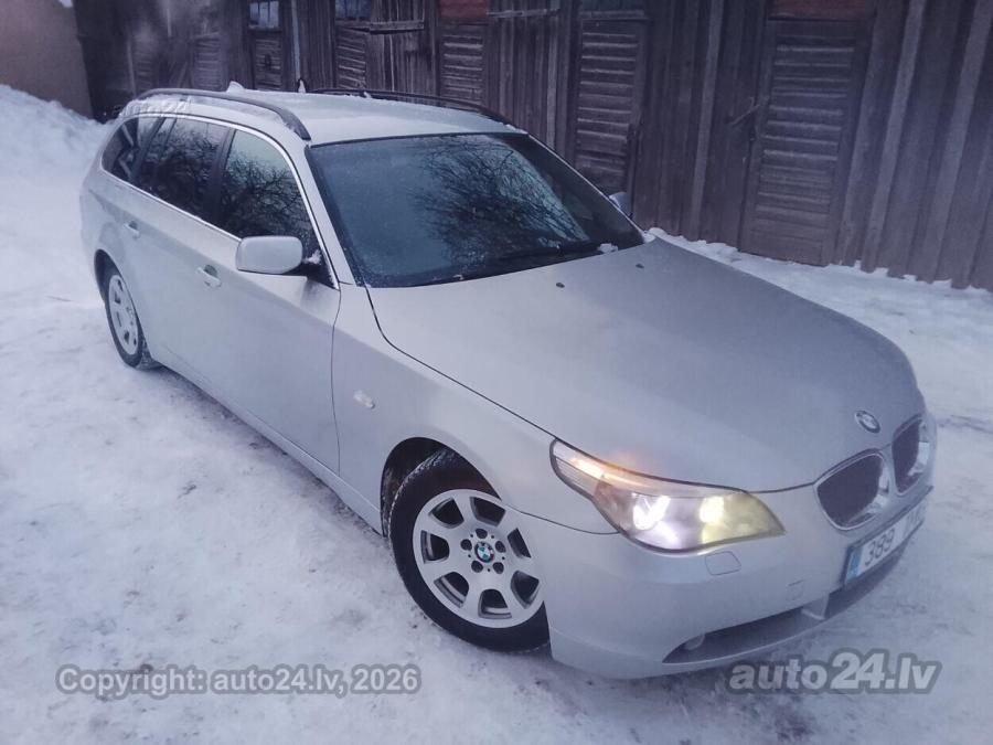 Pelēks BMW 5 Series 2004 Tapa, ar dzinēja tilpumu 2.50 L un nobraukumu 357 tūkst. km par 3699 €, foto 1 vietnē AUTOMOTO.COM.LV