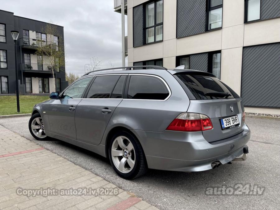 Pelēks BMW 5 Series 2004 Tartu, ar dzinēja tilpumu 2.50 L un nobraukumu 390 tūkst. km par 2999 €, foto 5 vietnē AUTOMOTO.COM.LV