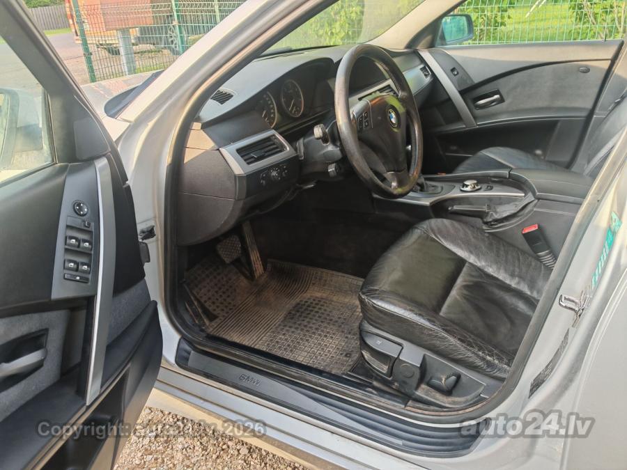 Grey BMW 5 Series 2004 in Kilingi-Nomme, with an engine capacity of 2.50 L and mileage of 0 thousand km for 3200 €, photo 11 on AUTOMOTO.COM.LV