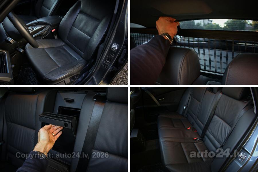 Grey BMW 5 Series 2006 in Viljandi, with an engine capacity of 3.00 L and mileage of 254 thousand km for 6490 €, photo 9 on AUTOMOTO.COM.LV