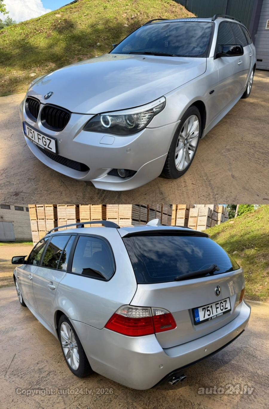 Pelēks BMW 5 Series 2006 Viljandi, ar dzinēja tilpumu 3.00 L un nobraukumu 457 tūkst. km par 6290 €, foto 26 vietnē AUTOMOTO.COM.LV