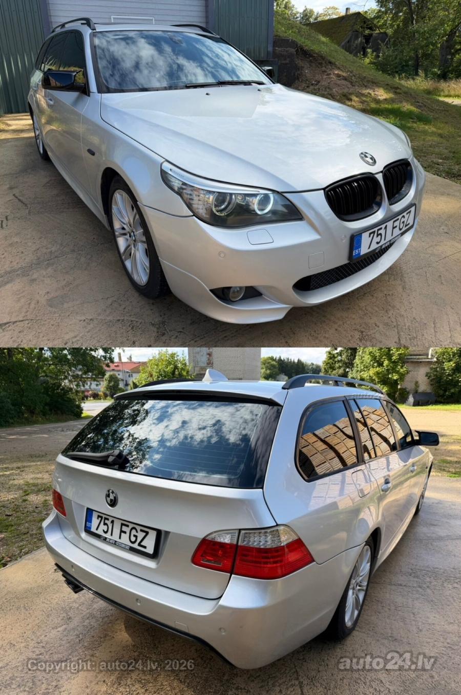 Pelēks BMW 5 Series 2006 Viljandi, ar dzinēja tilpumu 3.00 L un nobraukumu 457 tūkst. km par 6290 €, foto 27 vietnē AUTOMOTO.COM.LV