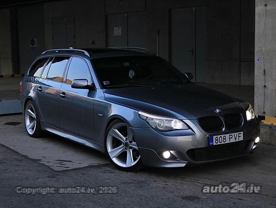 Grey BMW 5 Series 2007 in Tallinn, with an engine capacity of 3.00 L and mileage of 323 thousand km for 6999 €, photo 16 on AUTOMOTO.COM.LV