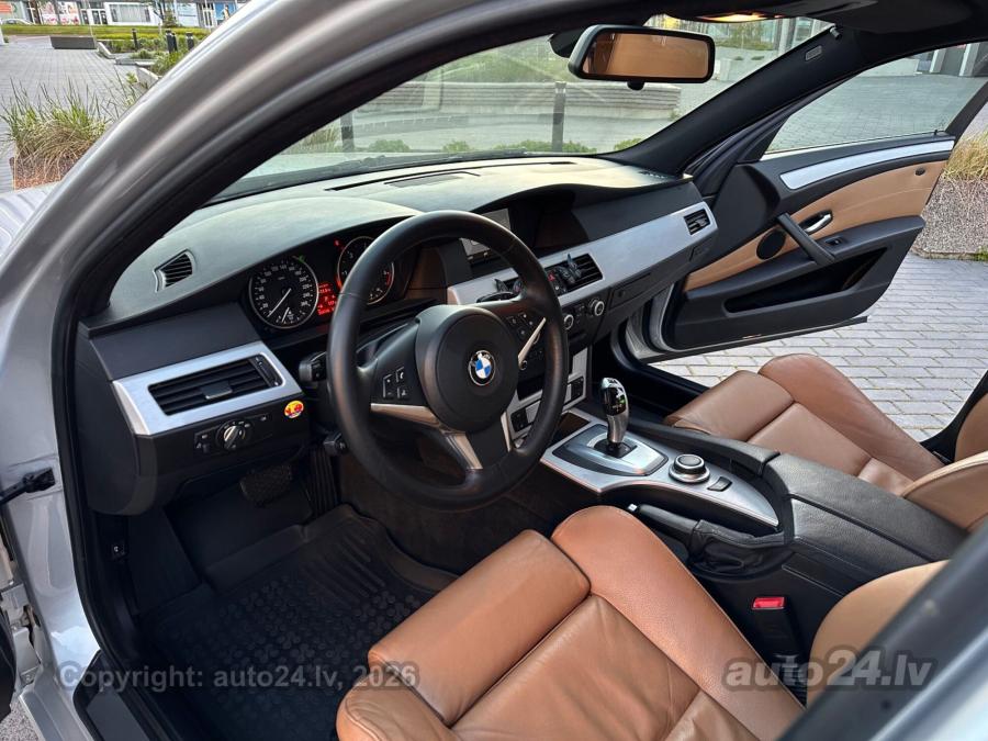 Pelēks BMW 5 Series 2007 Tallina, ar dzinēja tilpumu 3.00 L un nobraukumu 360 tūkst. km par 4750 €, foto 15 vietnē AUTOMOTO.COM.LV