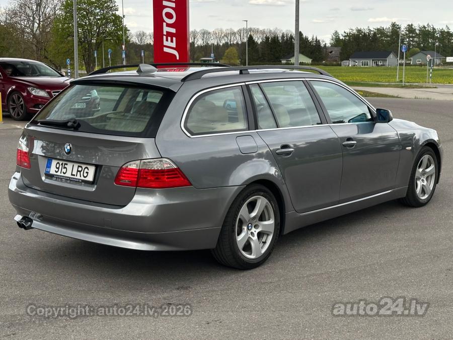 Grey BMW 5 Series 2007 in Tallinn, with an engine capacity of 3.00 L and mileage of 186 thousand km for 7250 €, photo 8 on AUTOMOTO.COM.LV