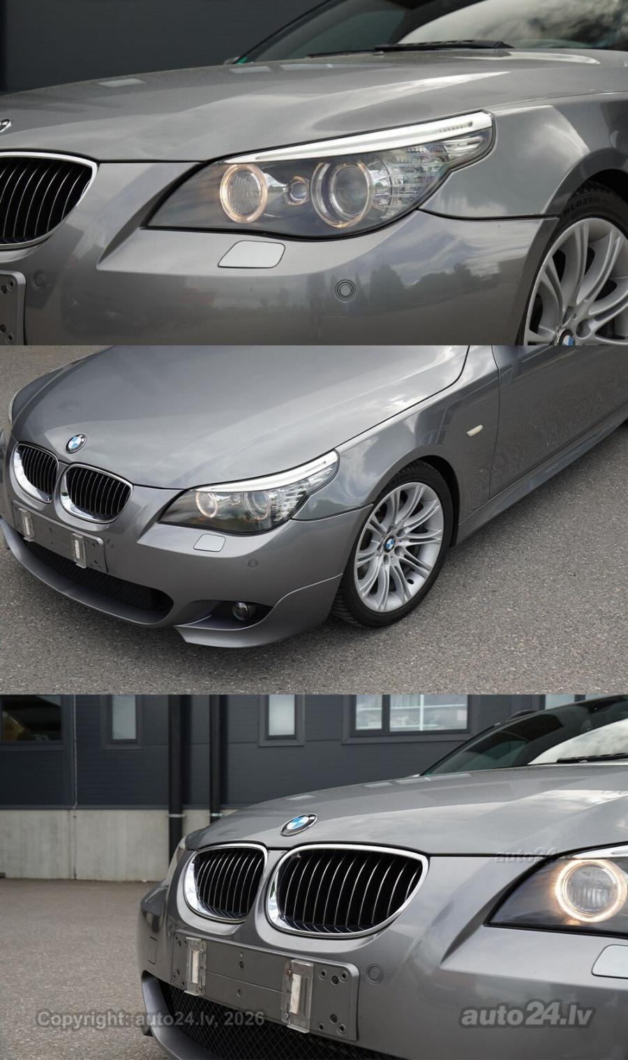 Grey BMW 5 Series 2007 in Tallinn, with an engine capacity of 2.50 L and mileage of 224 thousand km for 7999 €, photo 6 on AUTOMOTO.COM.LV