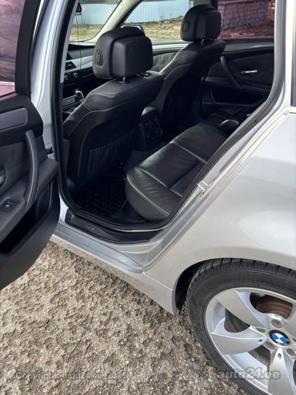 Pelēks BMW 5 Series 2008 Jehvi, ar dzinēja tilpumu 2.00 L un nobraukumu 425 tūkst. km par 4999 €, foto 11 vietnē AUTOMOTO.COM.LV