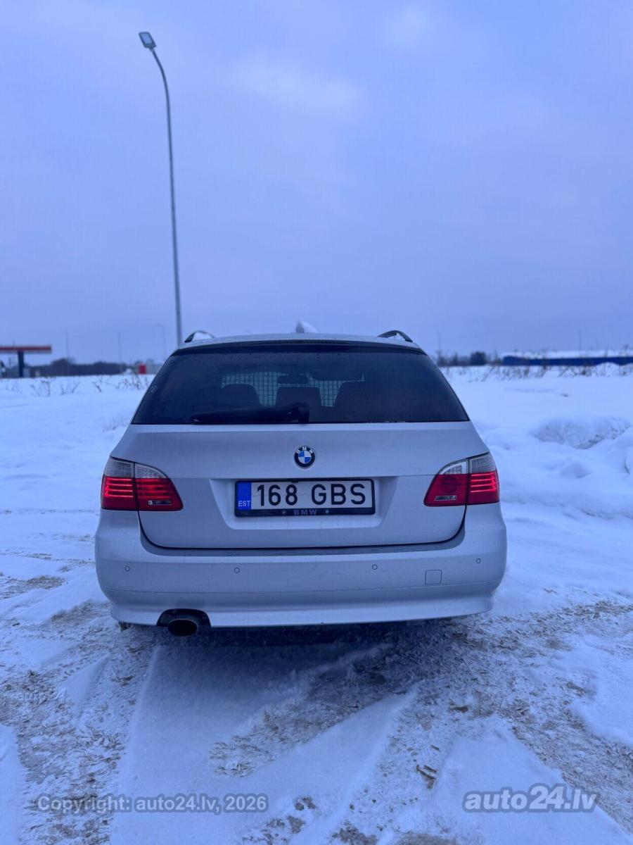 Pelēks BMW 5 Series 2008 Tallina, ar dzinēja tilpumu 2.00 L un nobraukumu 330 tūkst. km par 4499 €, foto 7 vietnē AUTOMOTO.COM.LV