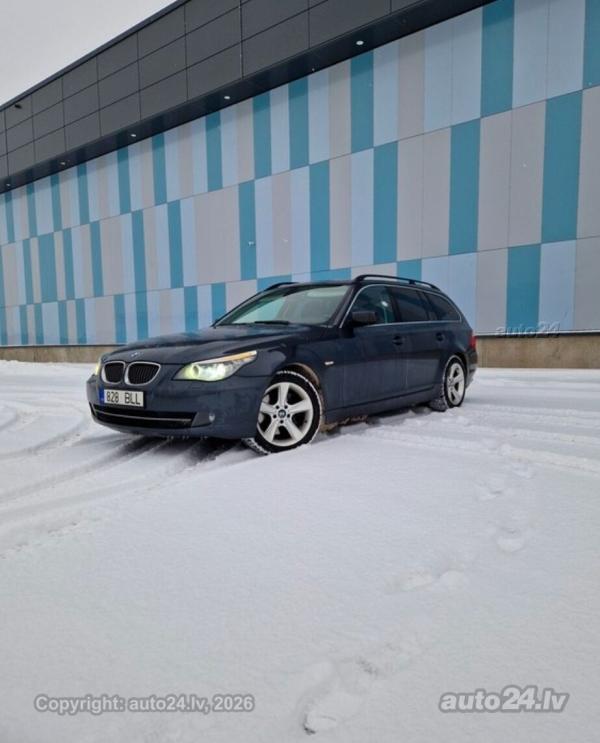 Pelēks BMW 5 Series 2008 Tallina, ar dzinēja tilpumu 3.00 L un nobraukumu 291 tūkst. km par 5850 €, foto 1 vietnē AUTOMOTO.COM.LV