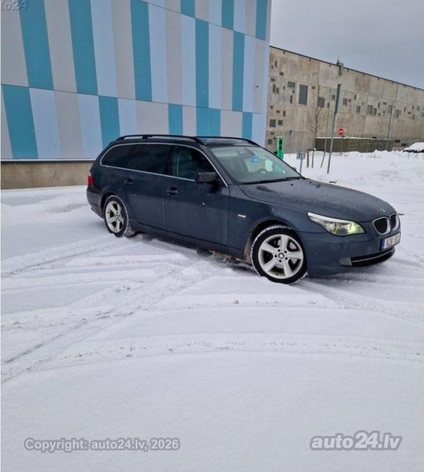 Grey BMW 5 Series 2008 in Tallinn, with an engine capacity of 3.00 L and mileage of 291 thousand km for 5850 €, photo 2 on AUTOMOTO.COM.LV
