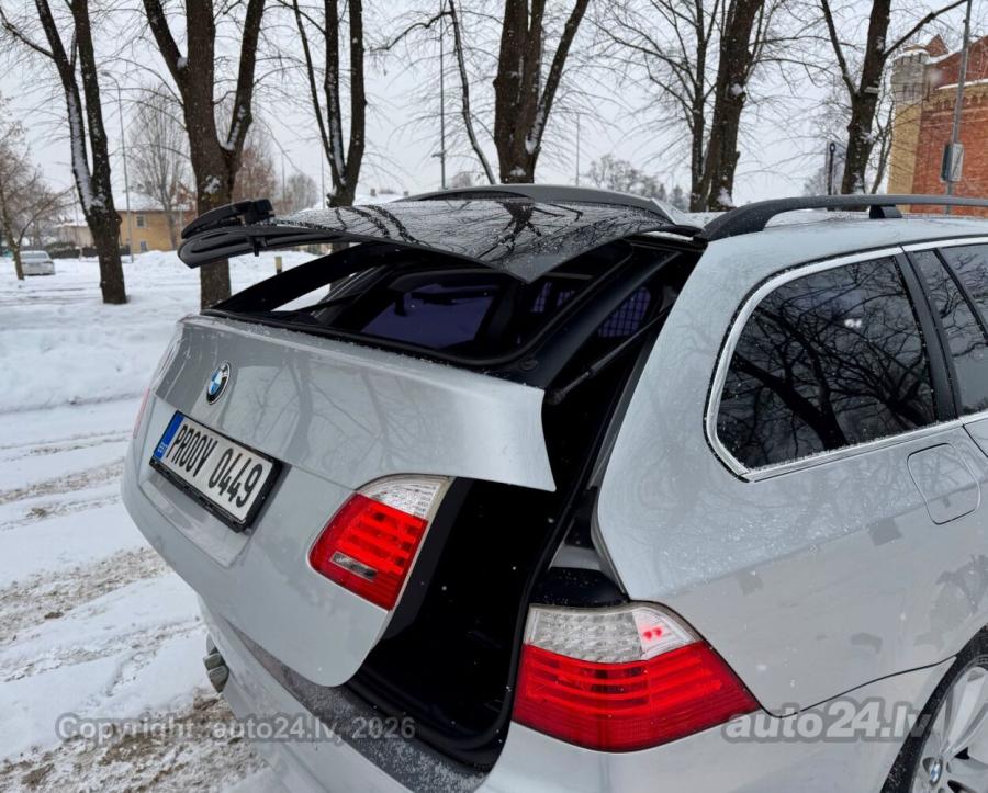 Pelēks BMW 5 Series 2008 Tallina, ar dzinēja tilpumu 3.00 L un nobraukumu 300 tūkst. km par 5999 €, foto 21 vietnē AUTOMOTO.COM.LV