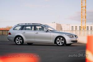 Pelēks BMW 5 Series 2008 Tartu, ar dzinēja tilpumu 3.00 L un nobraukumu 282 tūkst. km par 8200 €, foto  vietnē AUTOMOTO.COM.LV