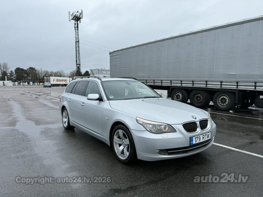 Grey BMW 5 Series 2008 in Parnu, with an engine capacity of 3.00 L and mileage of 330 thousand km for 5800 €, photo 1 on AUTOMOTO.COM.LV