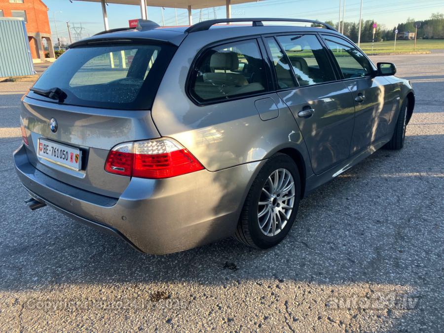 Grey BMW 5 Series 2008 in Tartu, with an engine capacity of 3.00 L and mileage of 288 thousand km for 6750 €, photo 5 on AUTOMOTO.COM.LV