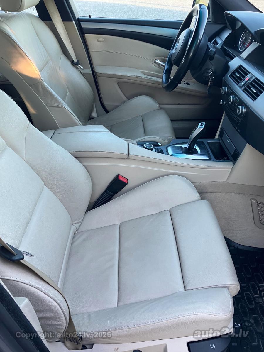 Grey BMW 5 Series 2008 in Tartu, with an engine capacity of 3.00 L and mileage of 288 thousand km for 6750 €, photo 8 on AUTOMOTO.COM.LV