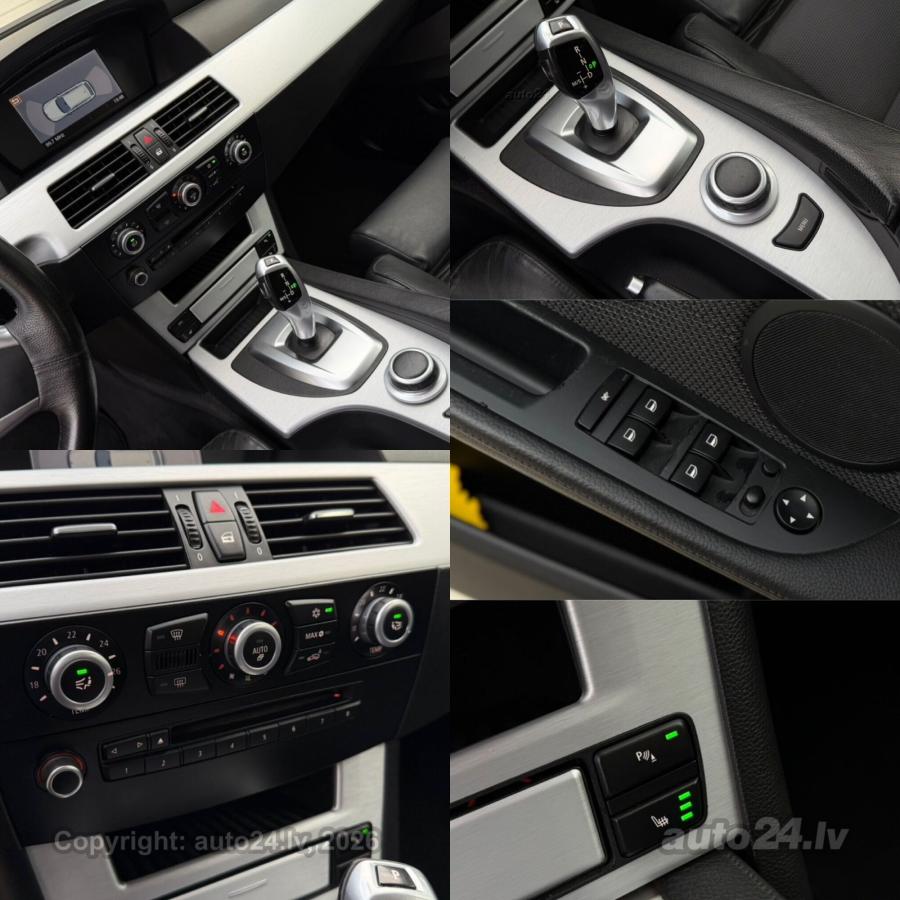 Grey BMW 5 Series 2008 in Viljandi, with an engine capacity of 3.00 L and mileage of 255 thousand km for 6190 €, photo 12 on AUTOMOTO.COM.LV