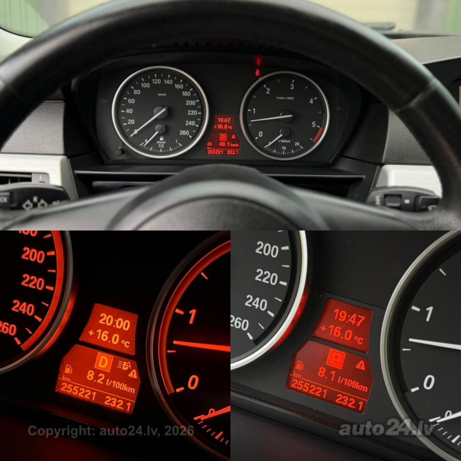 Grey BMW 5 Series 2008 in Viljandi, with an engine capacity of 3.00 L and mileage of 255 thousand km for 6190 €, photo 14 on AUTOMOTO.COM.LV