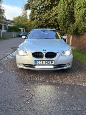 Pelēks BMW 5 Series 2008 Tallina, ar dzinēja tilpumu 3.00 L un nobraukumu 350 tūkst. km par 5999 €, foto  vietnē AUTOMOTO.COM.LV