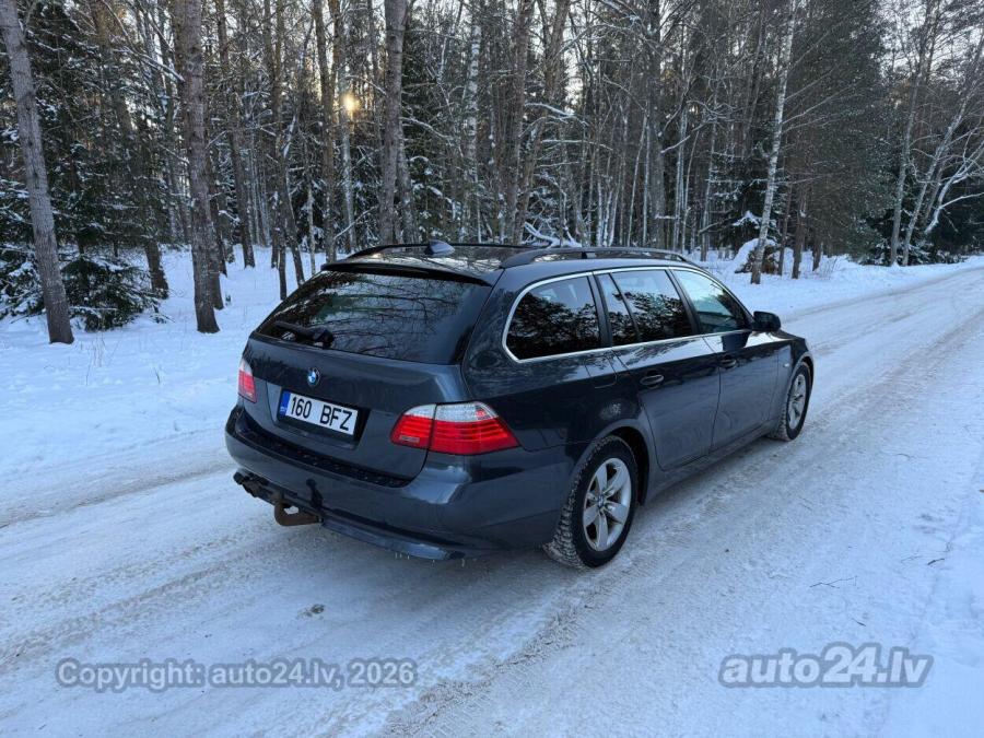 Grey BMW 5 Series 2009 in Tartu, with an engine capacity of 3.00 L and mileage of 442 thousand km for 4700 €, photo 6 on AUTOMOTO.COM.LV