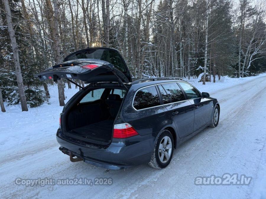 Grey BMW 5 Series 2009 in Tartu, with an engine capacity of 3.00 L and mileage of 442 thousand km for 4700 €, photo 8 on AUTOMOTO.COM.LV