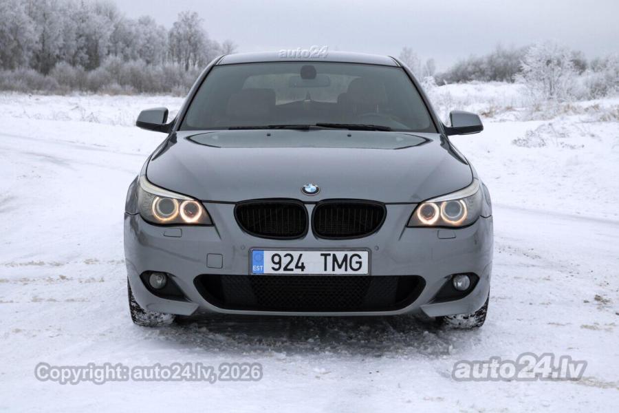 Grey BMW 5 Series 2009 in Tallinn, with an engine capacity of 3.00 L and mileage of 349 thousand km for 6999 €, photo 2 on AUTOMOTO.COM.LV