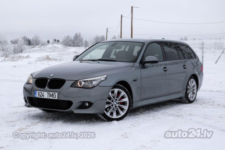 Grey BMW 5 Series 2009 in Tallinn, with an engine capacity of 3.00 L and mileage of 349 thousand km for 6999 €, photo 4 on AUTOMOTO.COM.LV