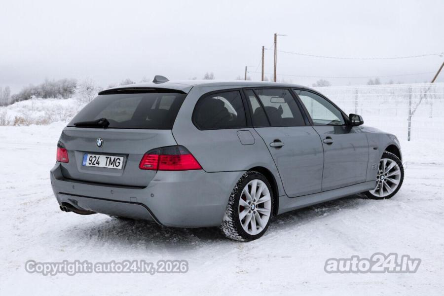 Grey BMW 5 Series 2009 in Tallinn, with an engine capacity of 3.00 L and mileage of 349 thousand km for 6999 €, photo 8 on AUTOMOTO.COM.LV