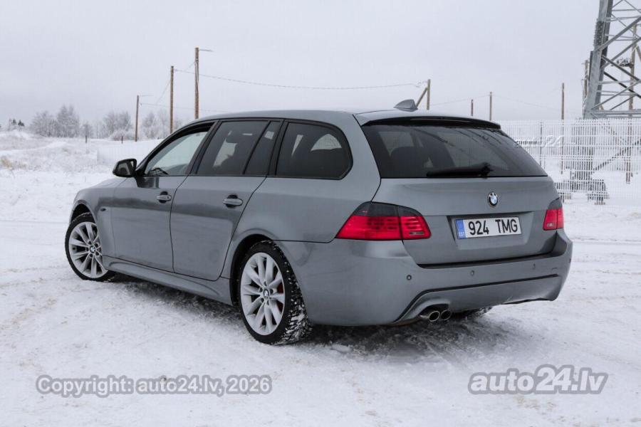 Grey BMW 5 Series 2009 in Tallinn, with an engine capacity of 3.00 L and mileage of 349 thousand km for 6999 €, photo 11 on AUTOMOTO.COM.LV