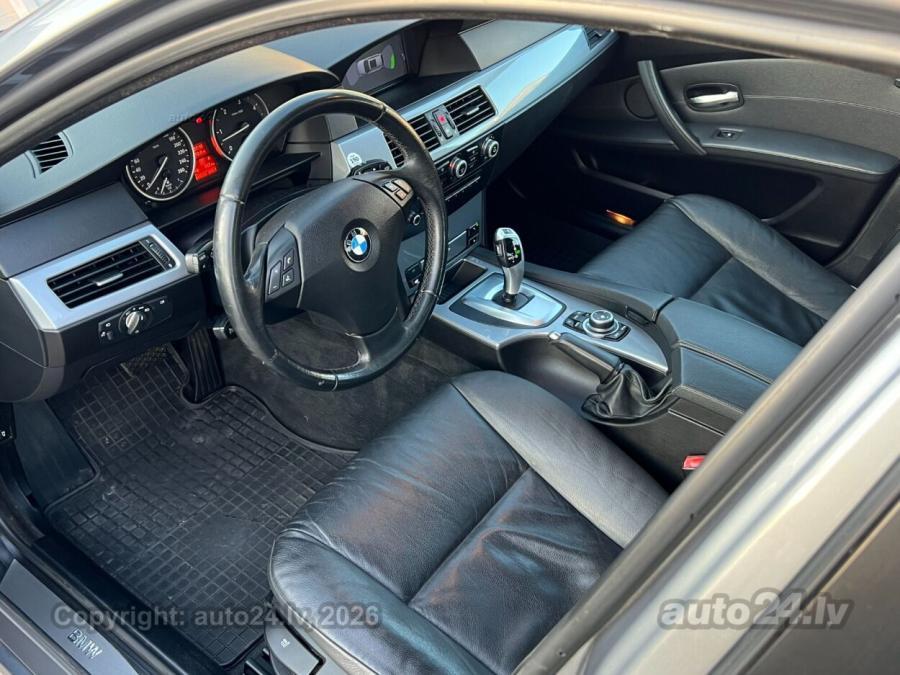 Pelēks BMW 5 Series 2009 Elva, ar dzinēja tilpumu 3.00 L un nobraukumu 340 tūkst. km par 5600 €, foto 8 vietnē AUTOMOTO.COM.LV