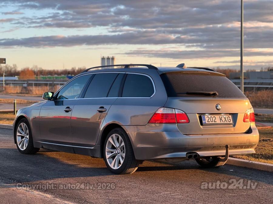 Grey BMW 5 Series 2009 in Tallinn, with an engine capacity of 3.00 L and mileage of 344 thousand km for 6250 €, photo 2 on AUTOMOTO.COM.LV