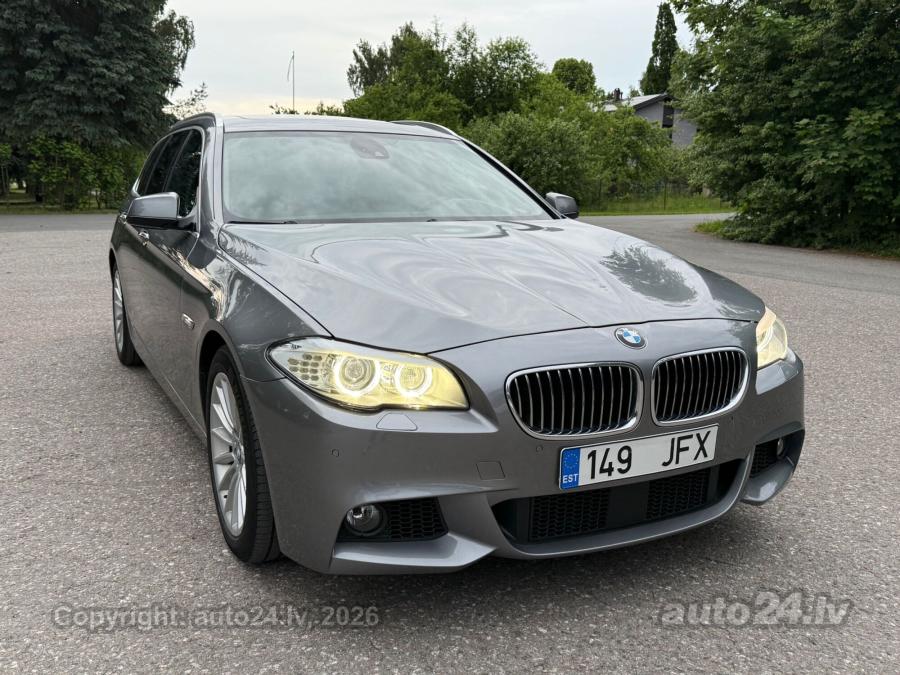 Grey BMW 5 Series 2012 in Tallinn, with an engine capacity of 3.00 L and mileage of 318 thousand km for 10490 €, photo 6 on AUTOMOTO.COM.LV