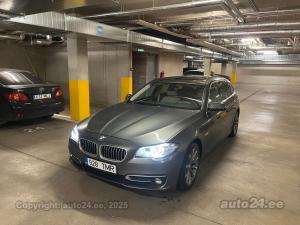 Pelēks BMW 5 Series 2014 Tallina, ar dzinēja tilpumu 2.00 L un nobraukumu 189 tūkst. km par 12900 €, foto  vietnē AUTOMOTO.COM.LV