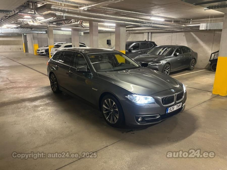 Grey BMW 5 Series 2014 in Tallinn, with an engine capacity of 2.00 L and mileage of 189 thousand km for 12900 €, photo 3 on AUTOMOTO.COM.LV