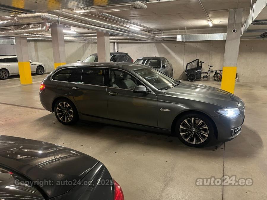 Grey BMW 5 Series 2014 in Tallinn, with an engine capacity of 2.00 L and mileage of 189 thousand km for 12900 €, photo 4 on AUTOMOTO.COM.LV