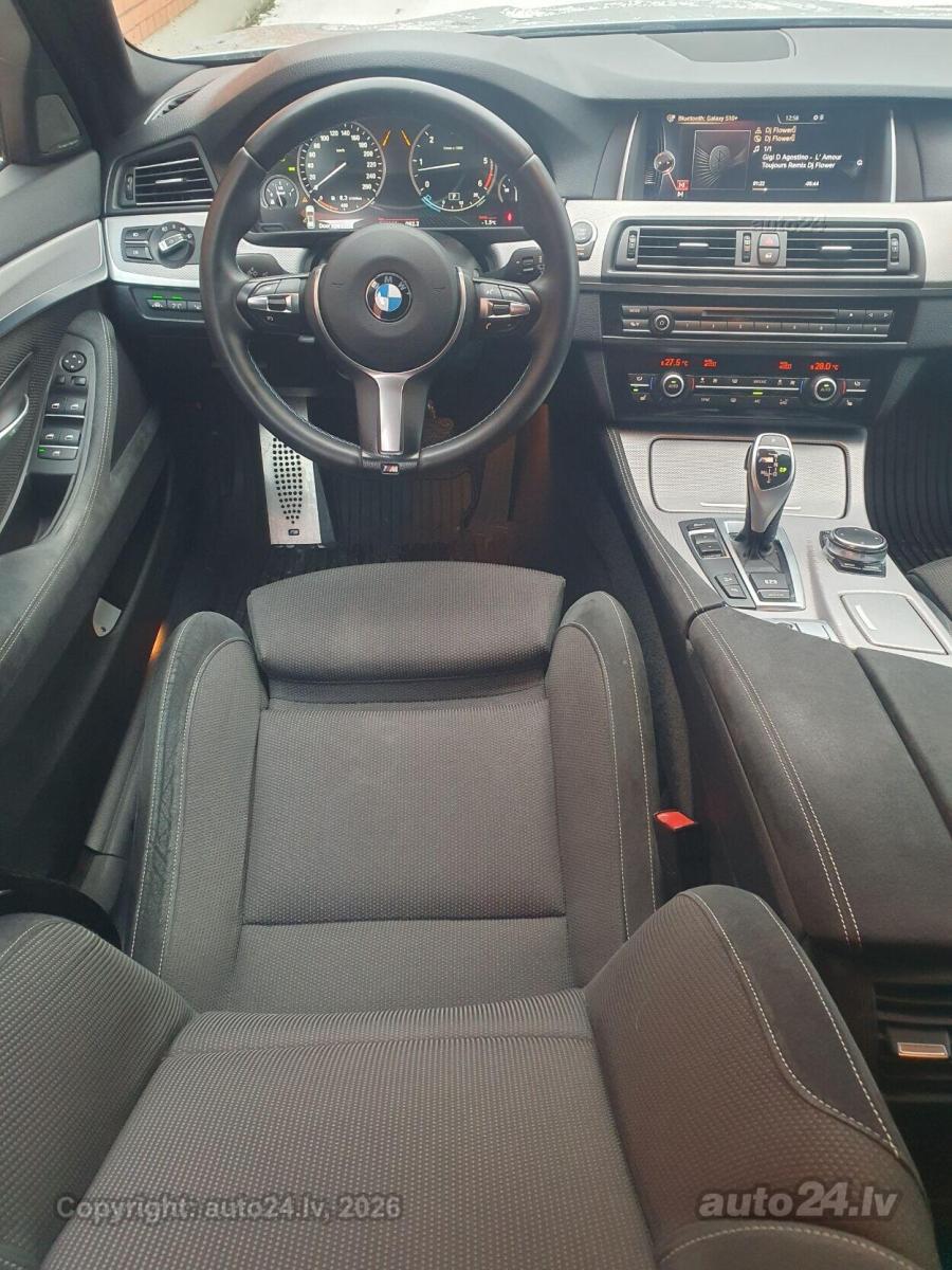 Grey BMW 5 Series 2014 in Viljandi, with an engine capacity of 3.00 L and mileage of 369 thousand km for 14500 €, photo 14 on AUTOMOTO.COM.LV