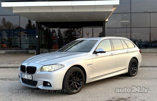 Grey BMW 5 Series 2014 in Tartu, with an engine capacity of 3.00 L and mileage of 360 thousand km for 9990 €, photo 1 on AUTOMOTO.COM.LV