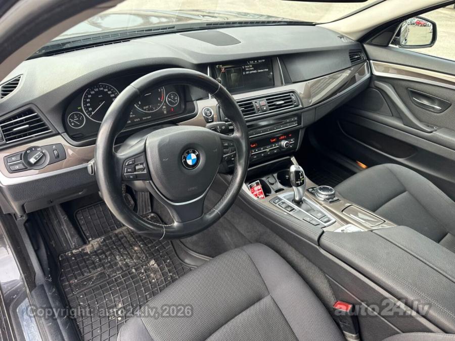 Grey BMW 5 Series 2014 in Tartu, with an engine capacity of 3.00 L and mileage of 292 thousand km for 10990 €, photo 10 on AUTOMOTO.COM.LV