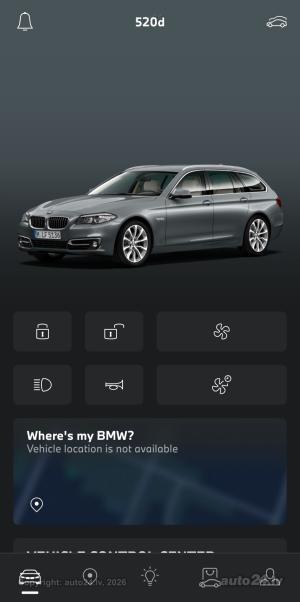Pelēks BMW 5 Series 2014 Tallina, ar dzinēja tilpumu 2.00 L un nobraukumu 267 tūkst. km par 12500 €, foto 22 vietnē AUTOMOTO.COM.LV