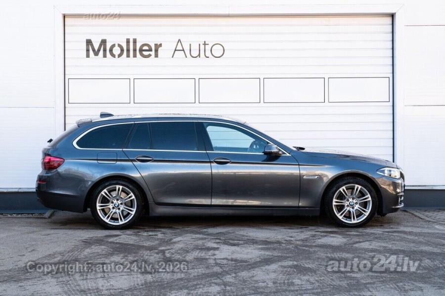 Grey BMW 5 Series 2015 in Riga, with an engine capacity of 3.00 L and mileage of 259 thousand km for 12810 €, photo 5 on AUTOMOTO.COM.LV