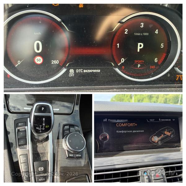 Grey BMW 5 Series 2016 in Narva, with an engine capacity of 3.00 L and mileage of 246 thousand km for 16000 €, photo 9 on AUTOMOTO.COM.LV