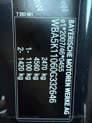 Pelēks BMW 5 Series 2016 Tartu, ar dzinēja tilpumu 3.00 L un nobraukumu 208 tūkst. km par 15599 €, foto 25 vietnē AUTOMOTO.COM.LV