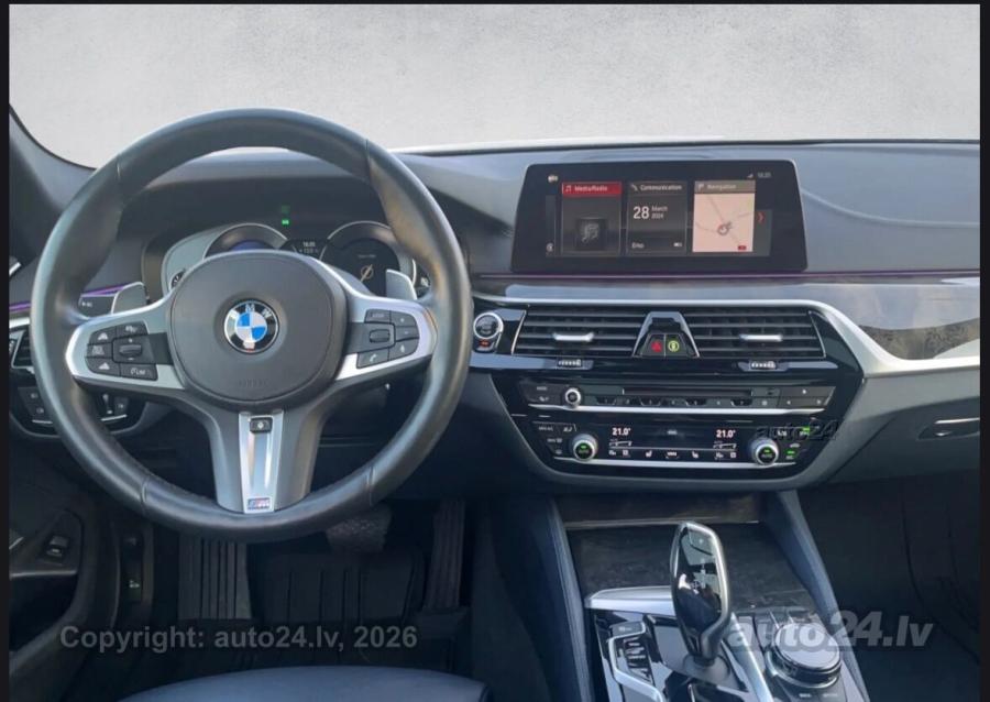Grey BMW 5 Series 2018 in Tallinn, with an engine capacity of 3.00 L and mileage of 185 thousand km for 27900 €, photo 9 on AUTOMOTO.COM.LV