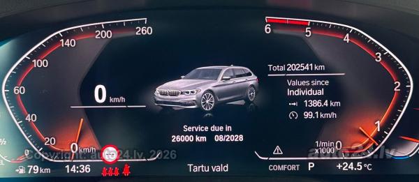 Pelēks BMW 5 Series 2020 Tartu, ar dzinēja tilpumu 3.00 L un nobraukumu 198 tūkst. km par 24950 €, foto 11 vietnē AUTOMOTO.COM.LV