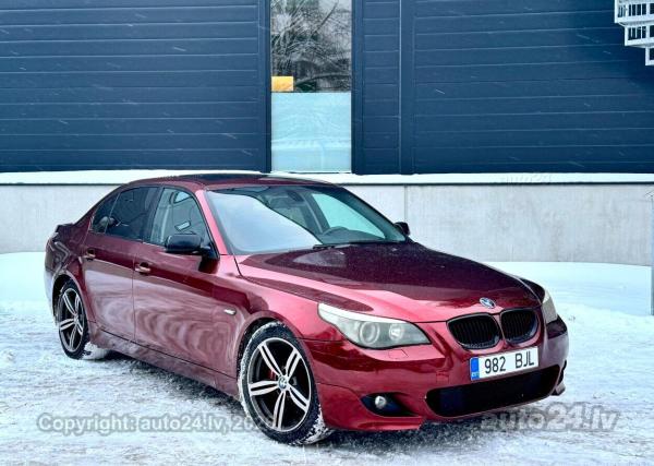 Red BMW 5 Series 2005 in Tartu, with an engine capacity of 2.50 L and mileage of 350 thousand km for 3799 €, photo 2 on AUTOMOTO.COM.LV