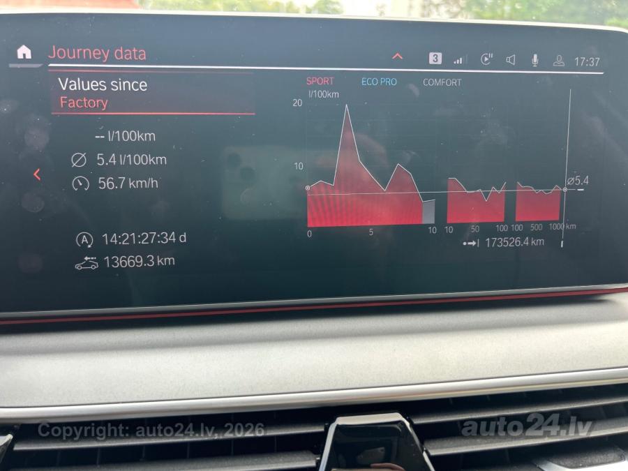 Red BMW 5 Series 2021 in Tallinn, with an engine capacity of 2.00 L and mileage of 173 thousand km for 26900 €, photo 19 on AUTOMOTO.COM.LV